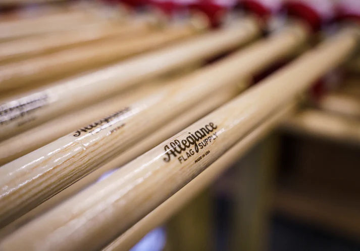 6' Vermont White Ash Flagpole – Dewgro American