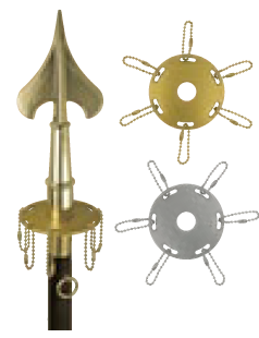 METAL AWARD RIBBON POLE RING – Dewgro American